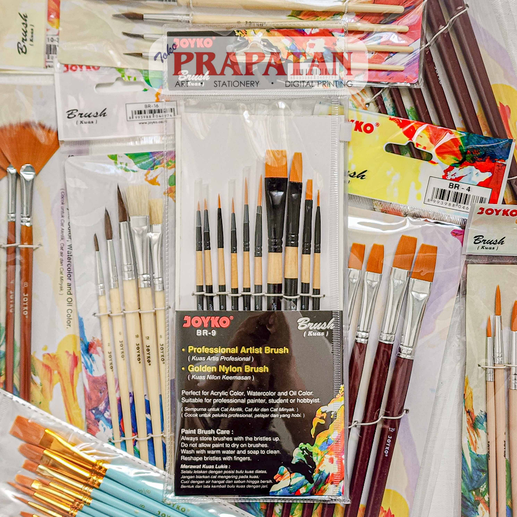Jual Kuas Lukis Set Joyko BR | Paint Brush Set | Shopee Indonesia