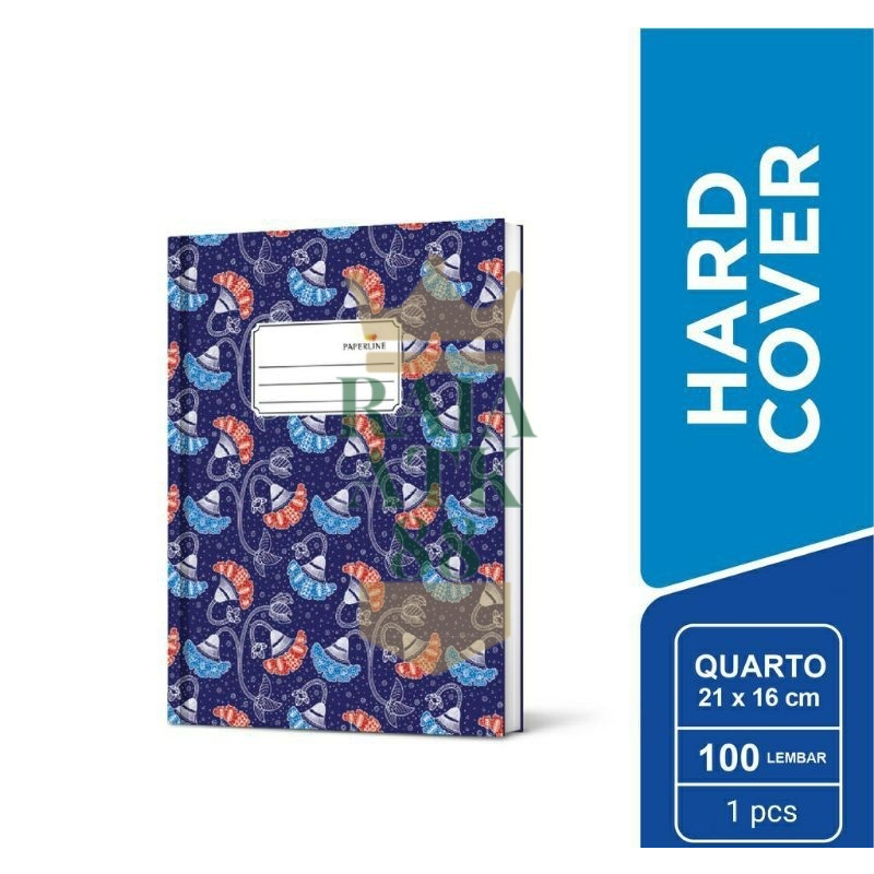 Jual Buku Hard Cover QUARTO Paperline 100 lembar - 1 pcs | Shopee Indonesia