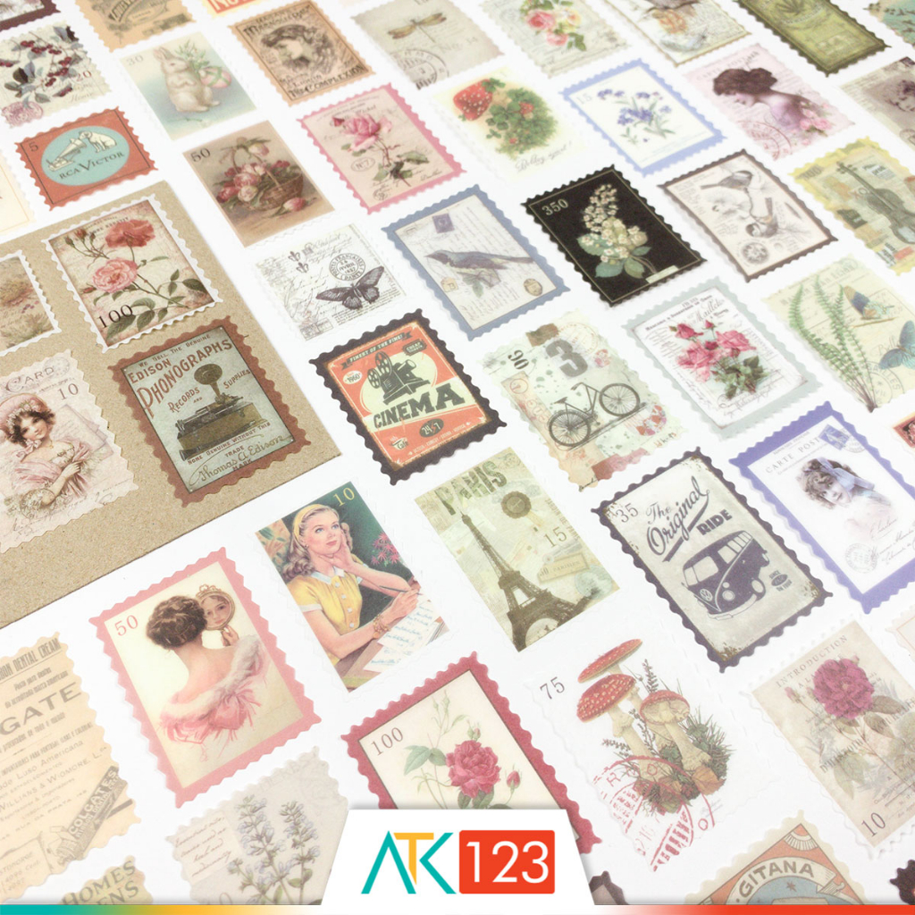 Jual Stiker Estetik Klasik Prangko / Perangko / Alam / Bunga / Postage ...
