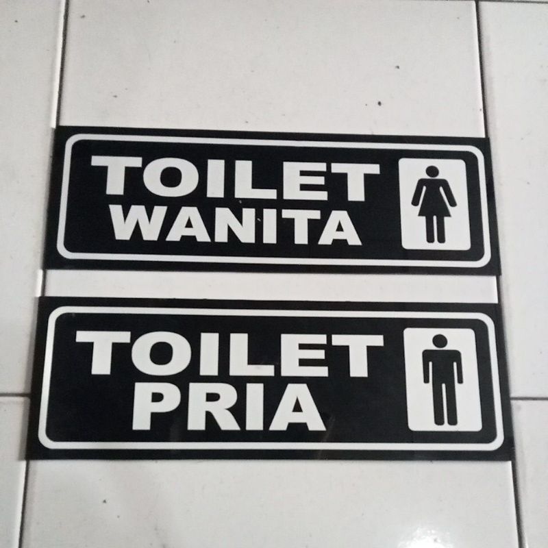Jual MIKA SIGN TOILET WANITA / PRIA | Shopee Indonesia