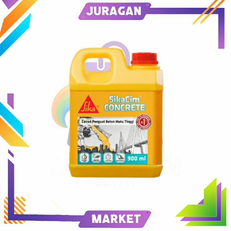 Jual Sikacim Concrete Additive Obat Cor Beton Cepat Keras Cairan 900ml | Shopee Indonesia