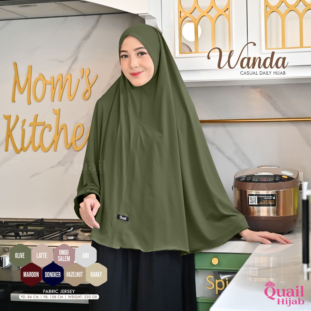 Jual Quail Hijab - WANDA CASUAL DAILY HIJAB ORI QUAIL | Shopee Indonesia