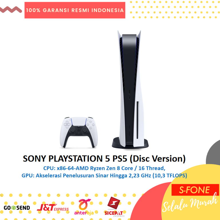 Jual Sony PlayStation 5 PS5 Slim (Disc Version) Garansi Resmi | Shopee Indonesia