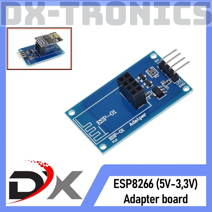 Jual ESP8266 WiFi Adapter Board 3.3V 5V Module ESP01 Adaptor | Shopee Indonesia