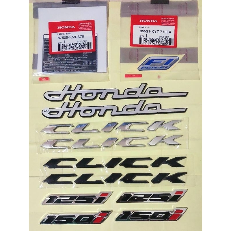 Jual Sticker Emblem Honda Click 125i/150i | Shopee Indonesia
