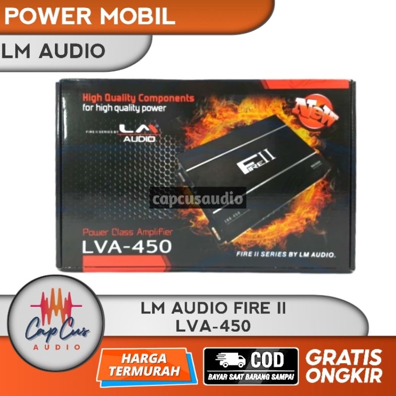 Jual POWER MOBIL 4 CHANNEL LM AUDIO FIRE II LVA 450 / POWER MOBIL ...