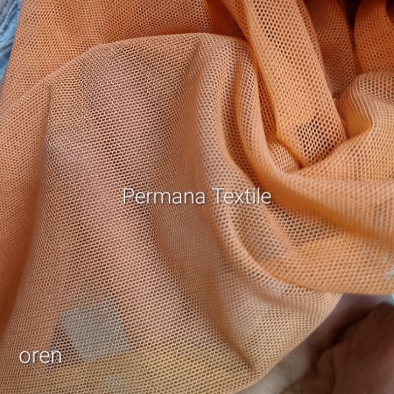 Jual Kain Tile Stretch | Tulle Spandek Korea | Bahan Mesh Polos Halus ...