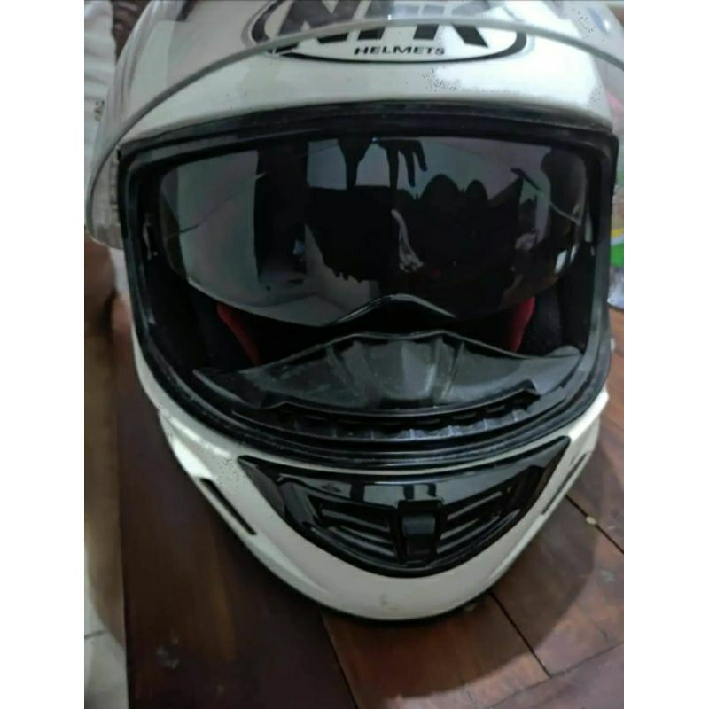 Jual helm NHK full face double visor | Shopee Indonesia