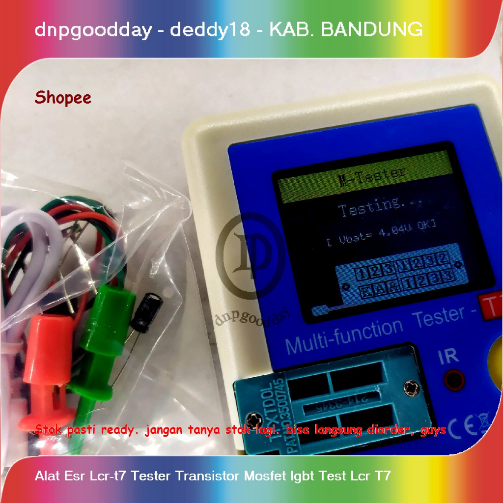 Jual Alat Esr Lcr-t7 Tester Transistor Mosfet Igbt Test Lcr T7 | Shopee ...