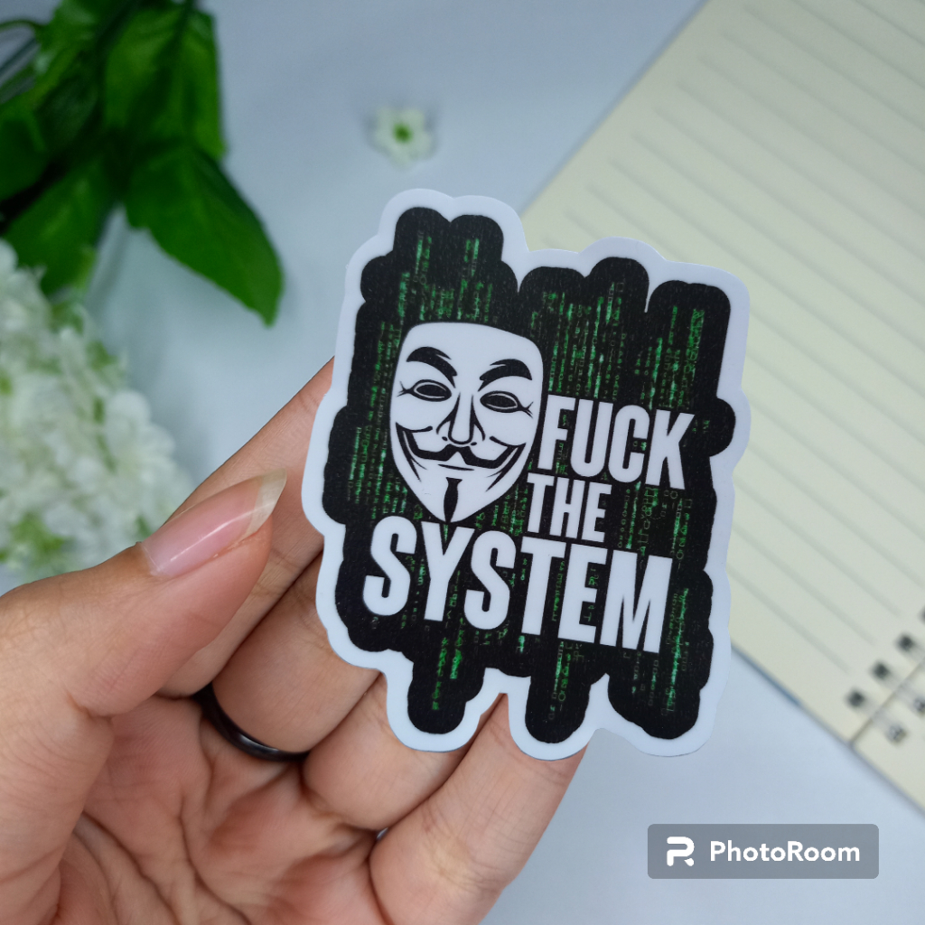 Jual Stiker Satuan Hacker Quotes Motivasi Monochrome Black White ...
