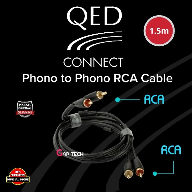 Jual QED CONNECT Phono to Phono RCA Cable Original | Shopee Indonesia