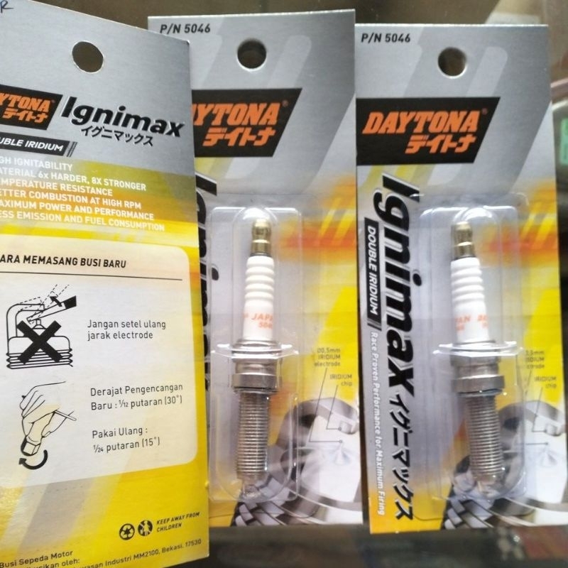 Jual busi Racing Daytona double iridium Ninja H2,Ninja H2R,ZX10R,KTM250 | Shopee Indonesia