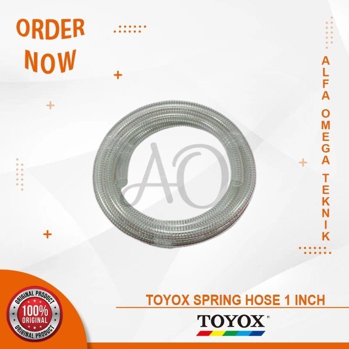 Jual SELANG KAWAT SEPIRAL TOYOX TOYOSPRING 1 INCH SPRING HOSE PVC 25MM ...