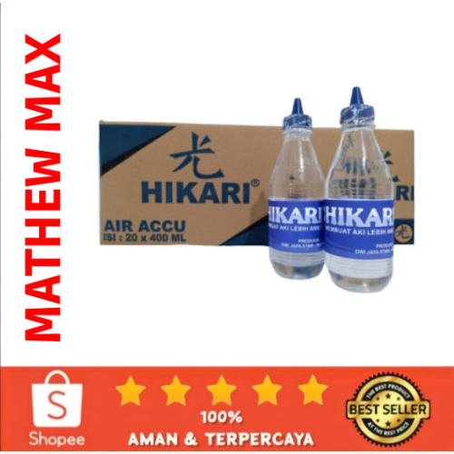 Jual Air Aki / Air Accu Tutup Biru HIKARI 400ML 1000ML 1500ML | Shopee ...