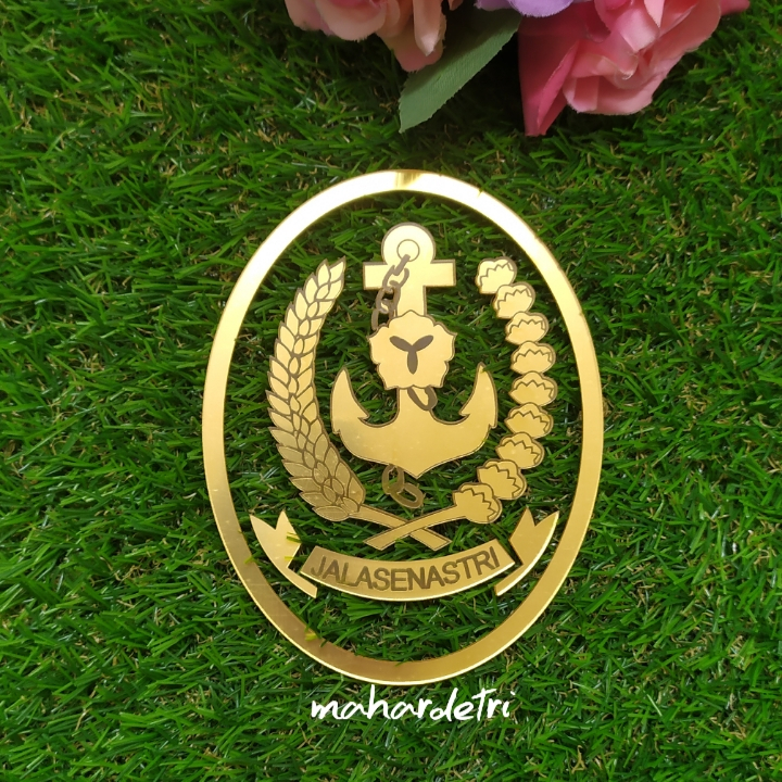 Jual Logo TNI AL Persit Jalasenastri dari bahan Akrilik GOLD | Shopee ...