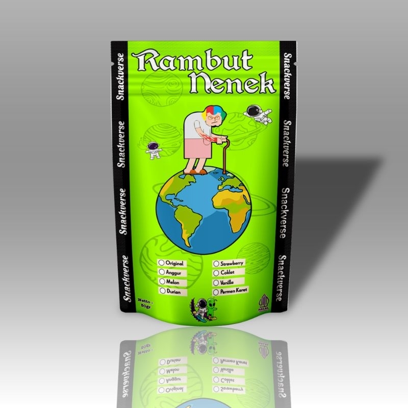 Jual Rambut Nenek By SNACKVERSE || Dengan Berbagai Varian Rasa || Snack ...