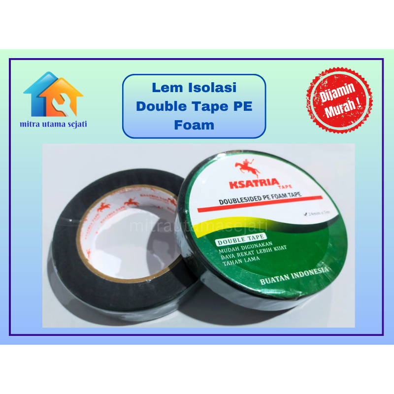 Jual Double Tape Foam 1" Inch x 5 Meter Double Tape Hijau Busa | Shopee ...