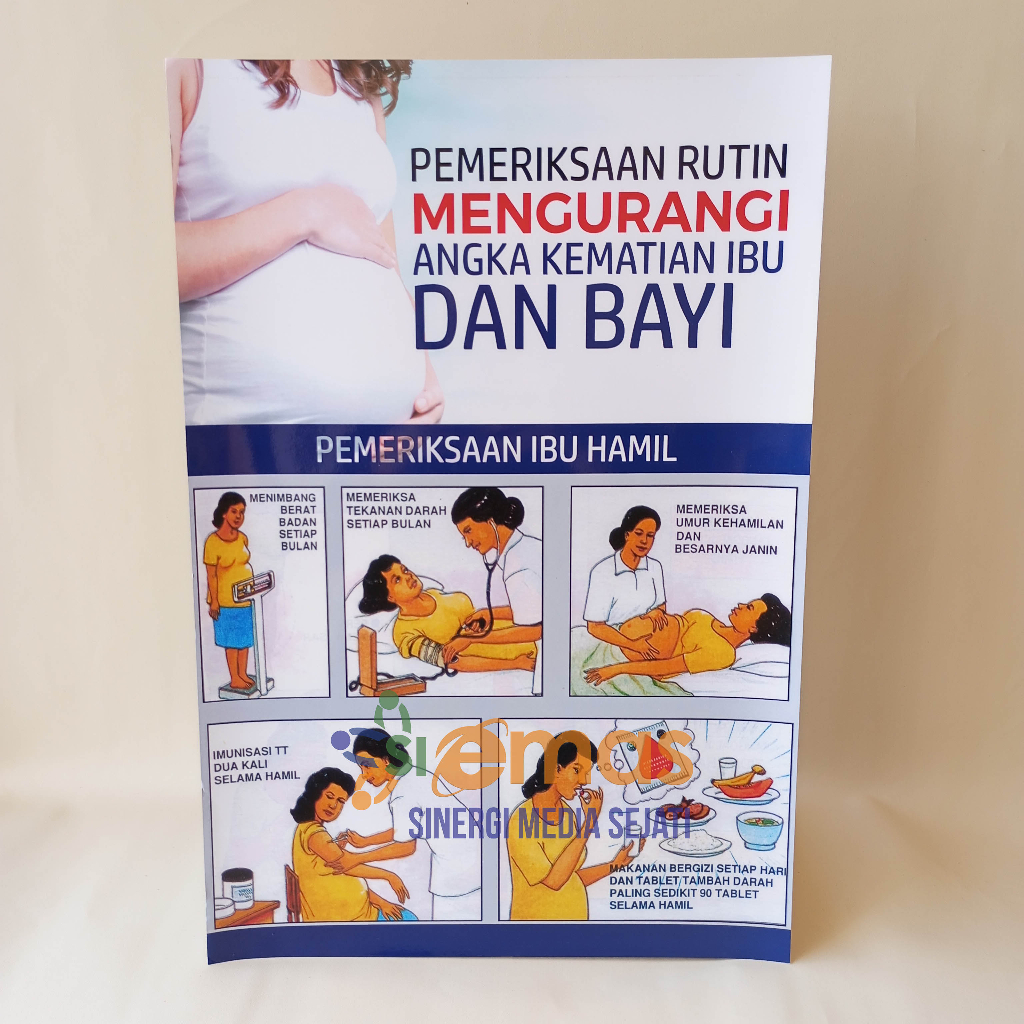 Jual Poster Pemeriksaan Ibu Hamil | Poster Pemeriksaan Rutin Mengurangi ...