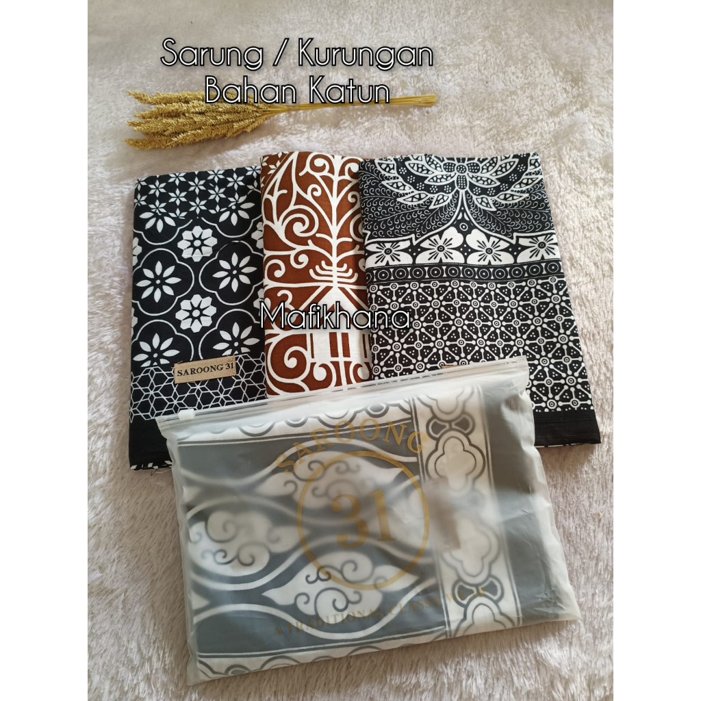 Jual Sarung batik sarung santri cap saroong 31 sarung katun rayon ...