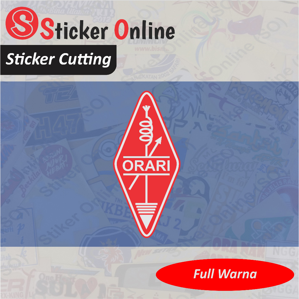 Jual Stiker Logo Orari | Sticker Cutting Orari | Shopee Indonesia