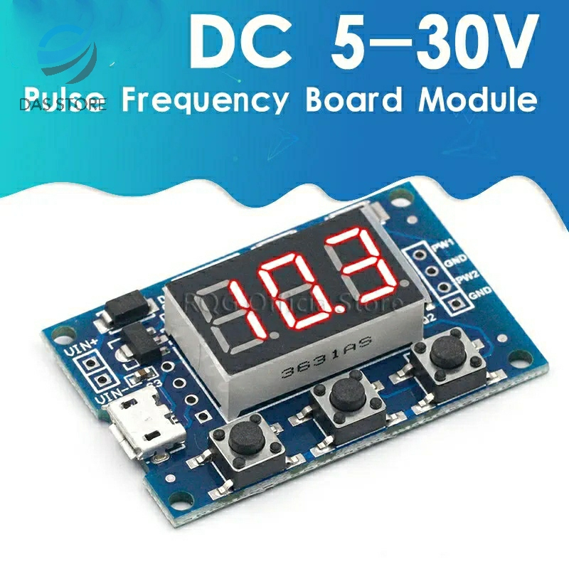 Jual Modul 2 Channel Adjustable PWM Generator dengan Display Indikator ...