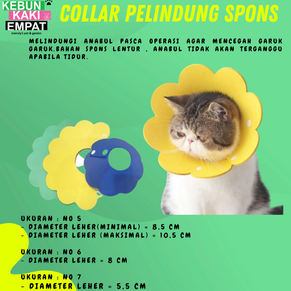 Jual Collar Pelindung Spons - Collar Pasca Operasi - Collar Anti Garuk ...