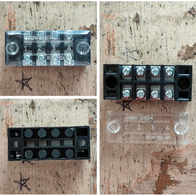 Jual Terminal Block Blok Kabel Listrik 4 Pole | Shopee Indonesia