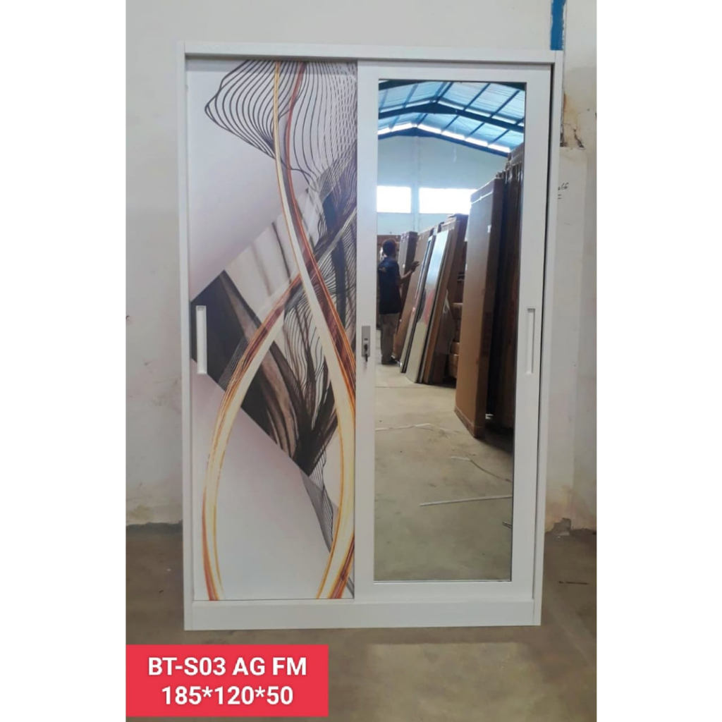 Jual Lemari Pakaian 2 Pintu Sleding JUMBO Besi IMPORTA Type IMP BT S03 ...
