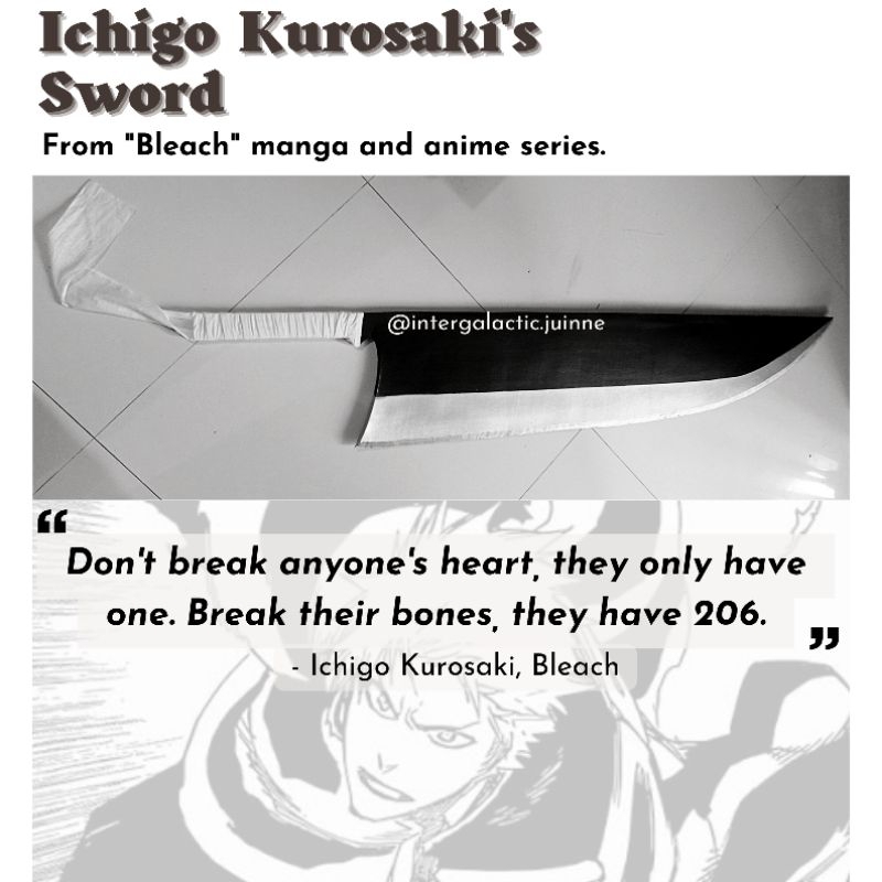 Jual (Pre-Order) Ichigo Kurosaki Sword / Pedang / Weapon from anime ...