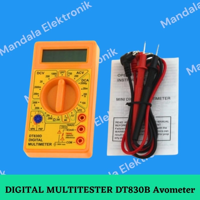 Jual Multitester Digital DT830B Avometer Multimeter Multi tester ...