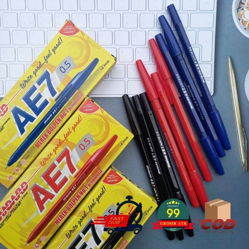 Jual Pulpen STANDARD AE 7/Harga Grosir/Pena/Ballpen/Bolpoin | Shopee Indonesia
