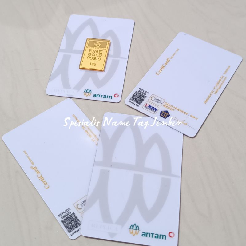 Jual REPLIKA ANTAM Card - DUMMY Kartu Certicard Antam Mahar TERMURAH ...