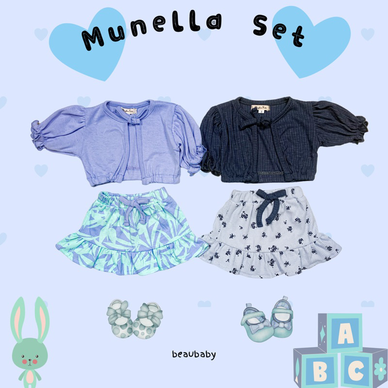 Jual BEAUBABY setelan baju bayi | munella set baju bayi 0-12 bulan ...
