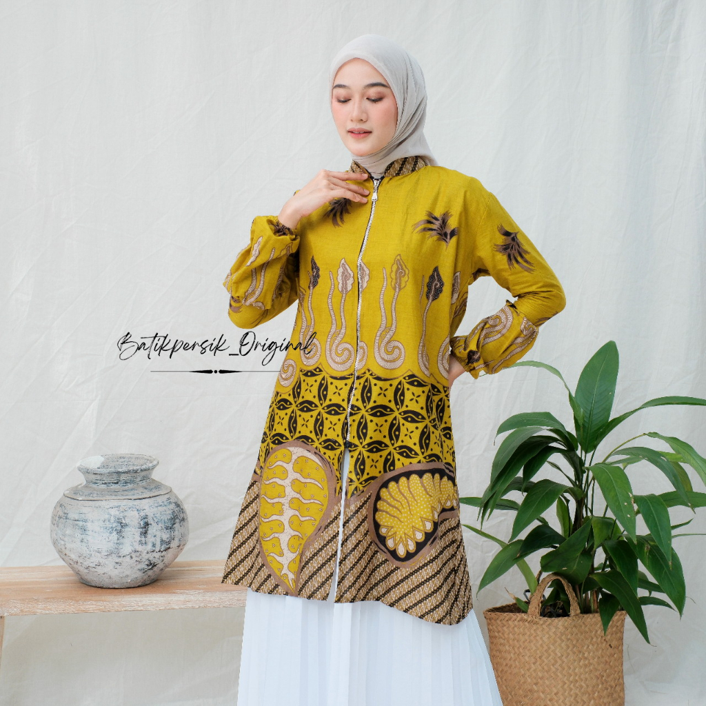 Jual Baju Batik Tunik Bawahan Rok Batik Tunik Kantoran Mordern | Shopee ...