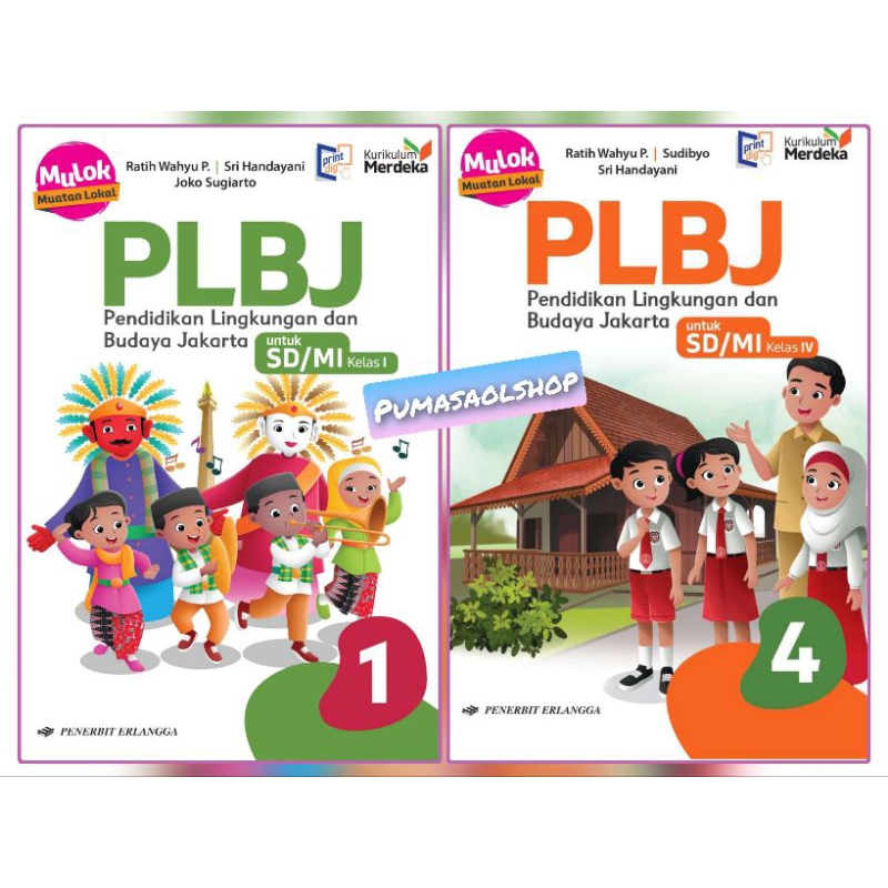 Jual PLBJ UNTUK SD/MI KELAS 1 DAN 4 KURIKULUM MERDEKA ERLANGGA | Shopee ...