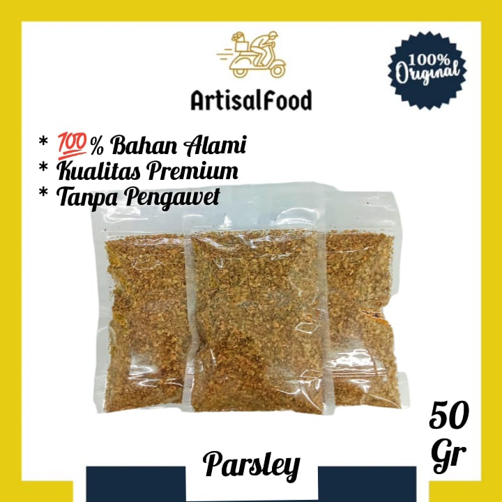 Jual PARSLEY flakes bubuk 50gr TIMB bumbu | Shopee Indonesia
