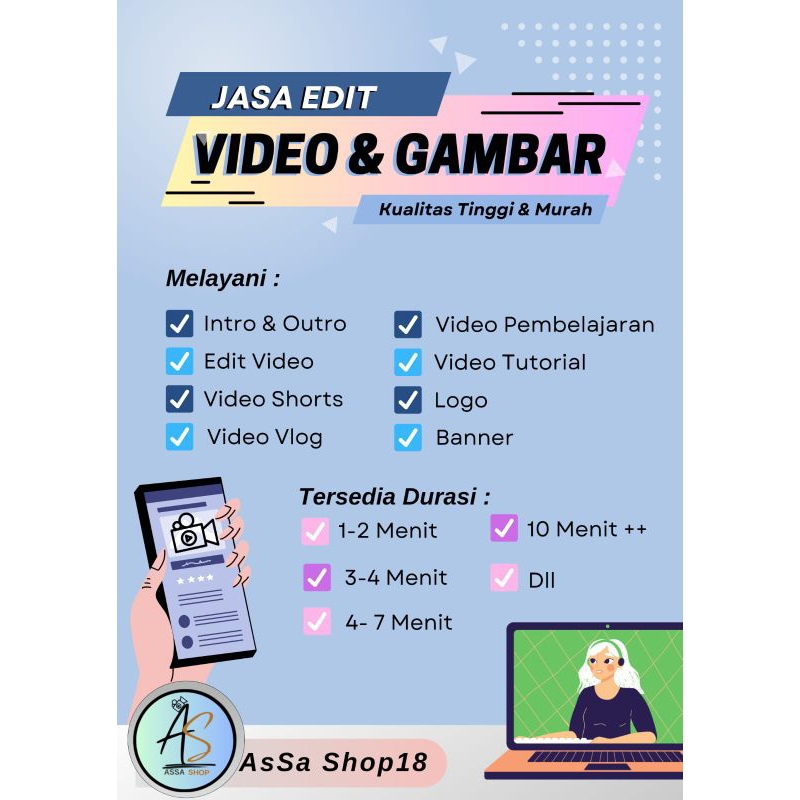Jual JASA EDIT VIDEO PROFESIONAL | INTRO/OUTRO YOUTUBE | TUGAS VIDEO - JASA VIDEO TERMURAH ...