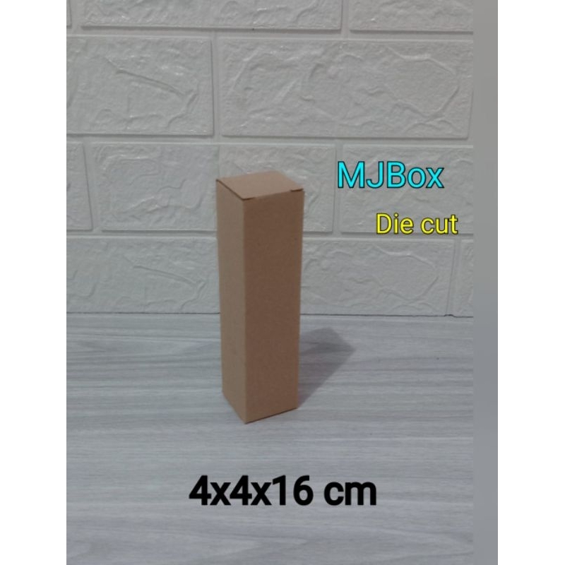 Jual kardus karton UK,4x4x16 cm..box corrugated die cut, untuk packing botol dll. | Shopee Indonesia