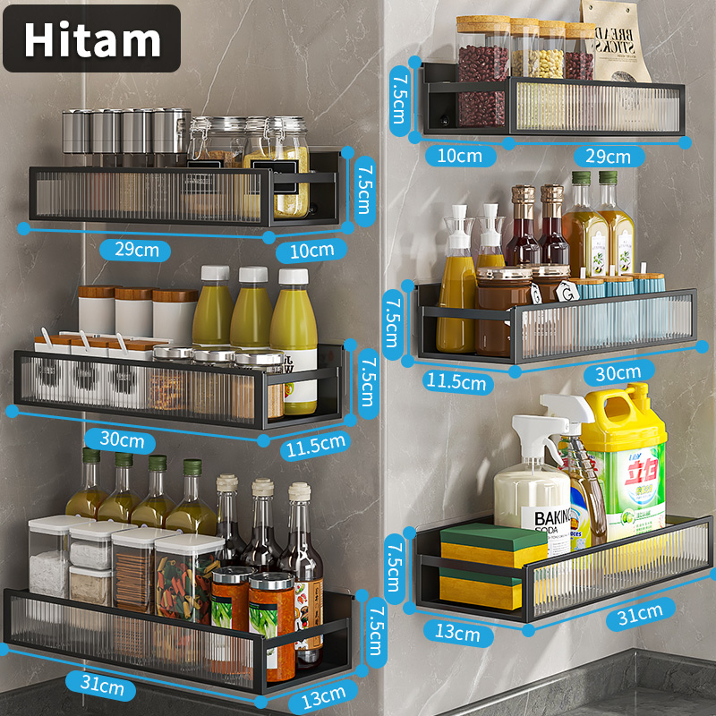Jual Rak Bumbu Gantung Dapur Penyimpanan Bumbu Penyelenggara Rak Botol ...