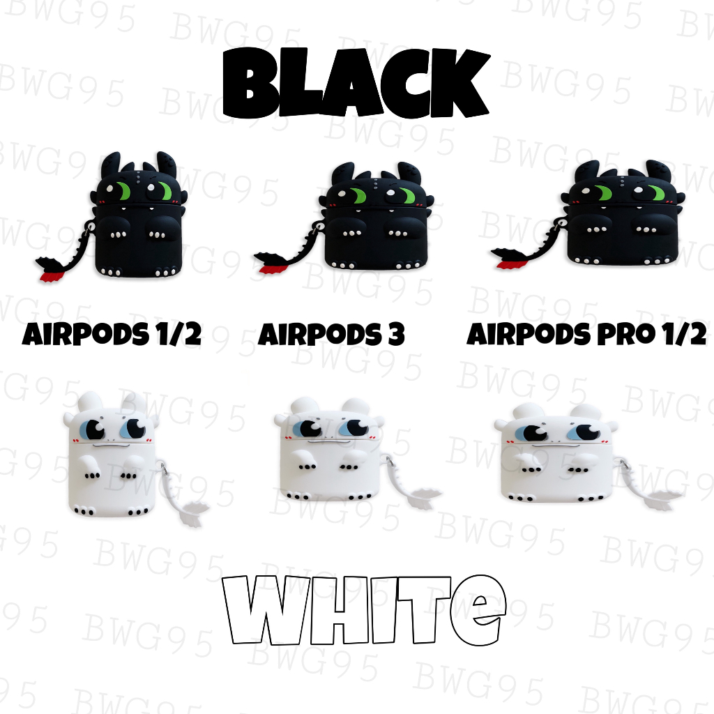 Jual Airpods Case Toothless Dragon How To Train Your Dragon / Airpods ...