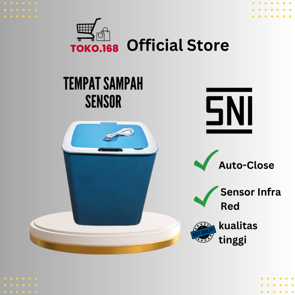 Jual Tempat Sampah Sensor InfraRed Otomatis Kapasitas 14L | Shopee ...