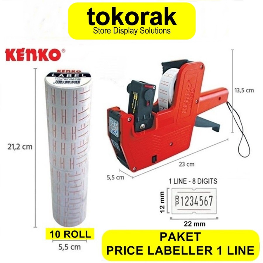 Jual KENKO PAKET MESIN LABELLER MX-5500 1 LINE KENKO + ISI LABEL HARGA ...