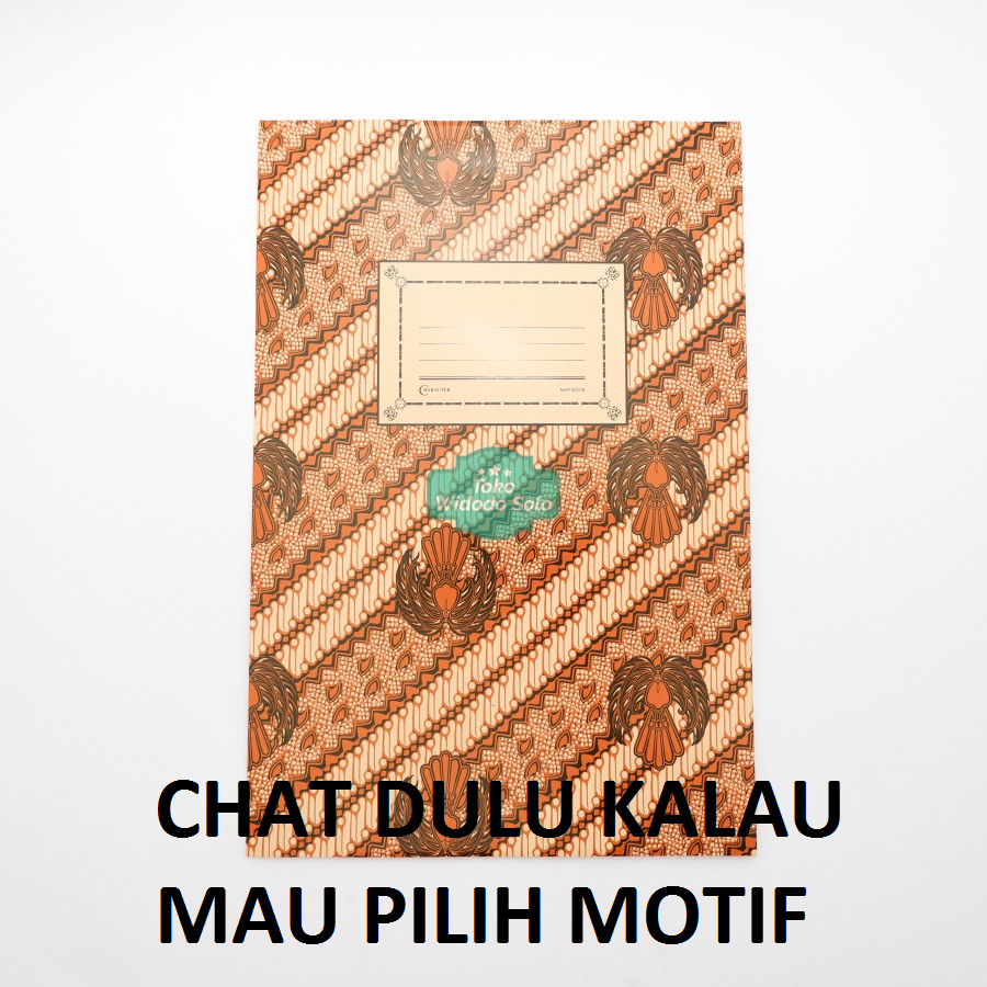 Jual 1 BUAH Map Kertas Batik Folio F4 - MERK DAN MOTIF RANDOM | Shopee ...