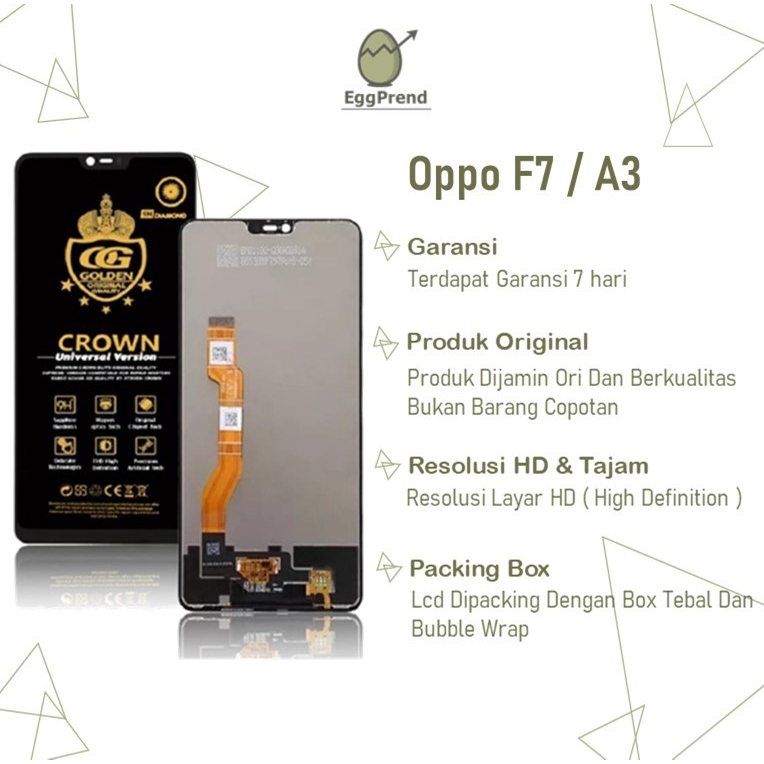 Jual LCD TOUCHSCREEN OPPO F7 / A3 ORIGINAL COMPLETE FULLSET / LCD OPPO ...