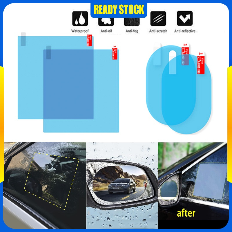 Jual Car Rearview Mirror Protective Film Anti Fog Clear Rainproof Rear ...