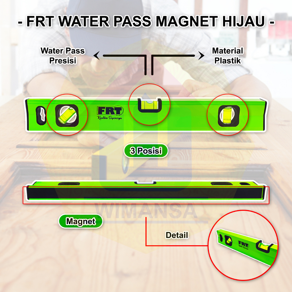 Jual FRT WATER PASS MAGNET HIJAU - WATER PASS PRESISI DAN AKURAT ...