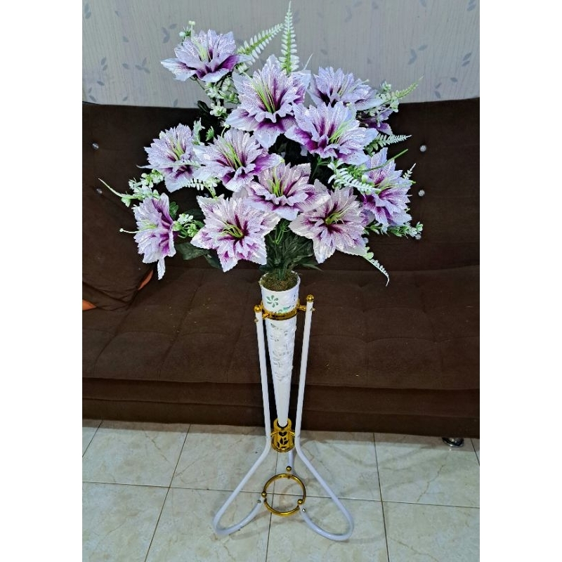 Jual bunga artificial bunga pojok ruang tamu bunga kembang sepatu ...