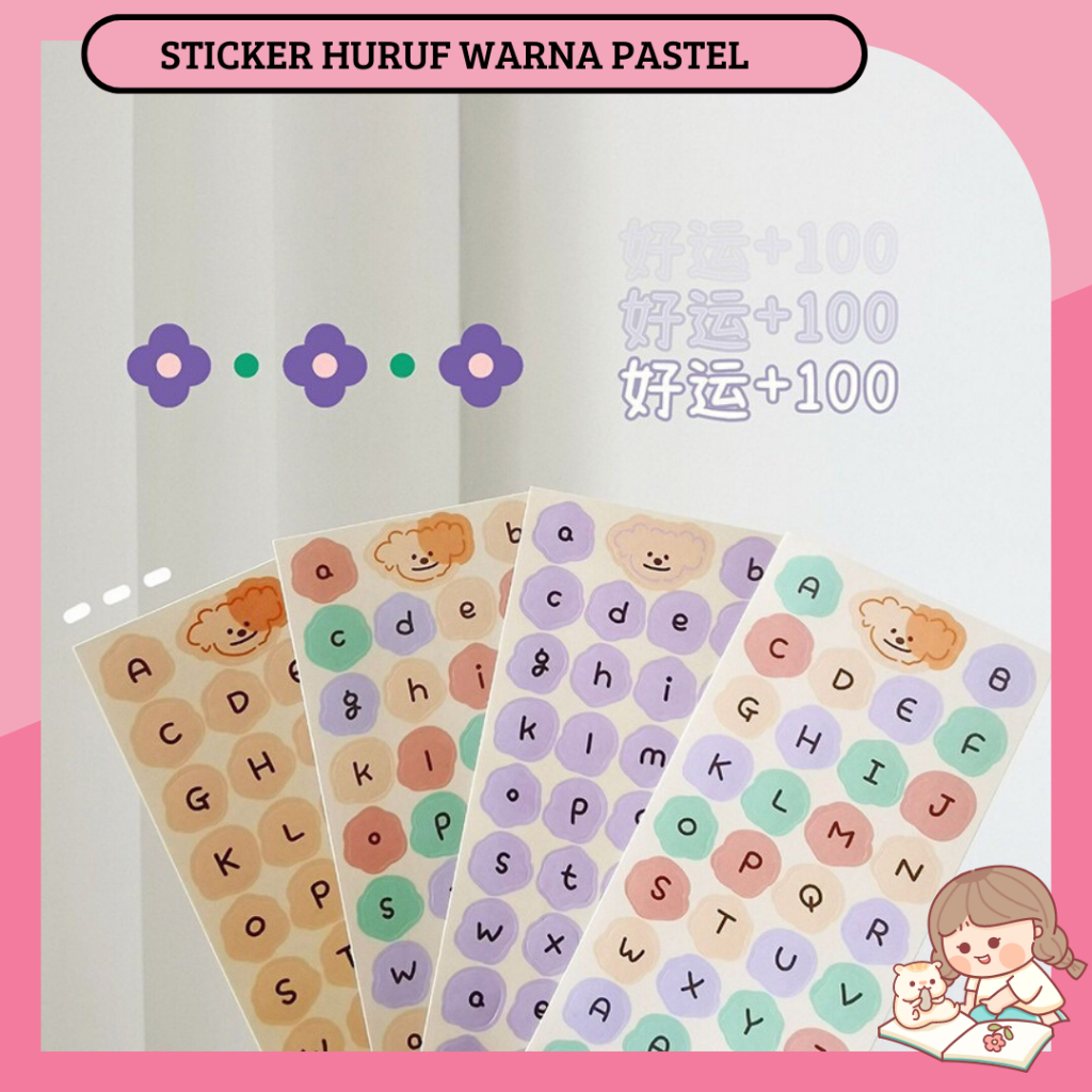 Jual STICKER ALFABET CUTE CUTTING STICKER AESTETIC STICKER HURUF ...