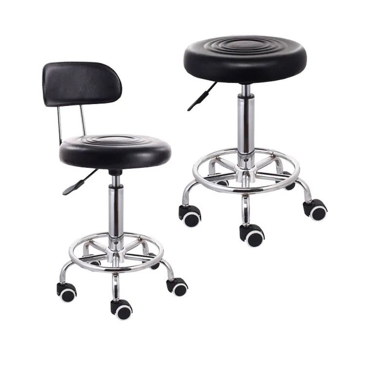 Jual Kursi Putar Lab Cafe Kerja Counter Hitam Bulat | Shopee Indonesia