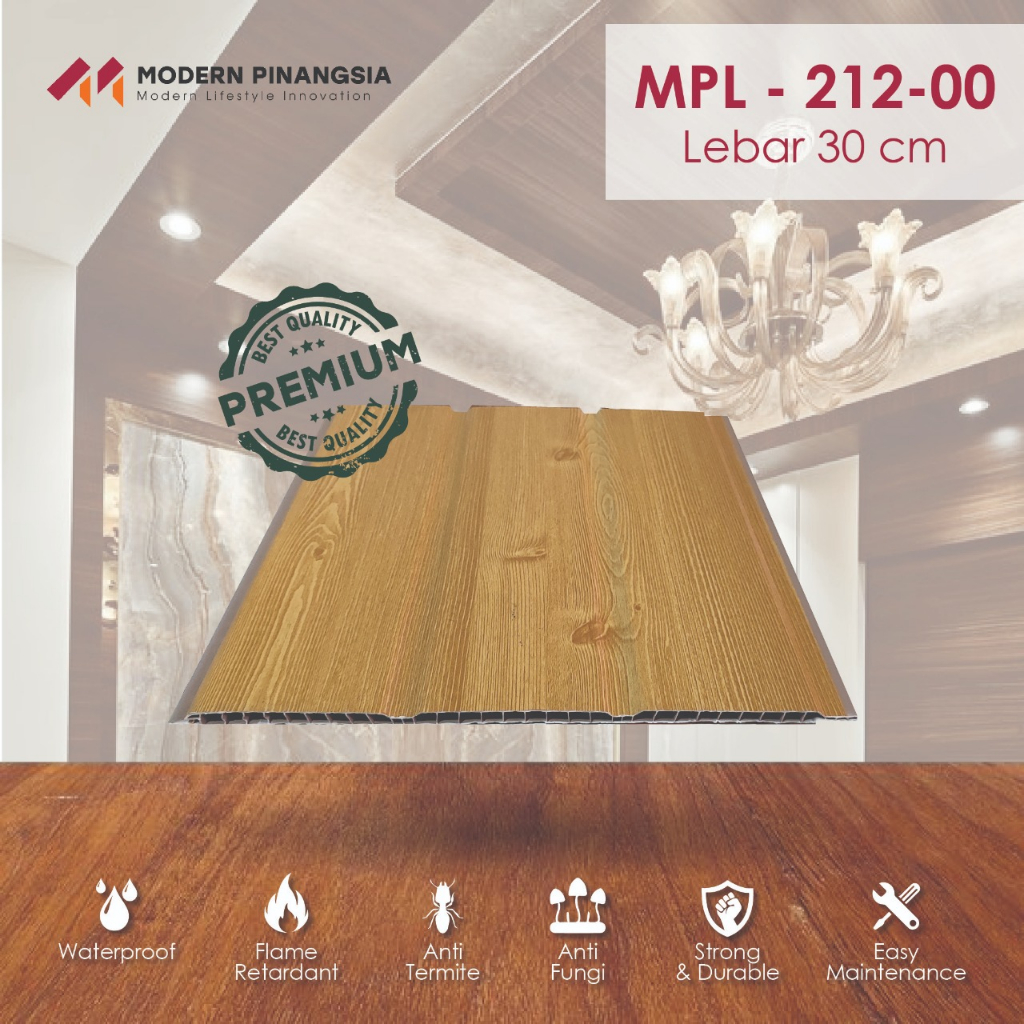 Jual Plafon PVC Tipe MPL.309.212-00 / Modern Plafon Laminate / Motif ...
